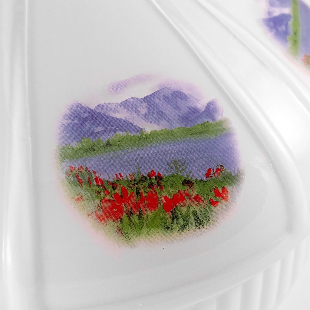 Aladdin Lamp White Opal Alpine Meadow Shade Part # 22073 - Imperial ...