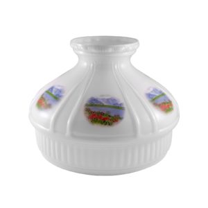 Aladdin Lamp White Opal Alpine Meadow Shade Part # 22073 - Imperial ...