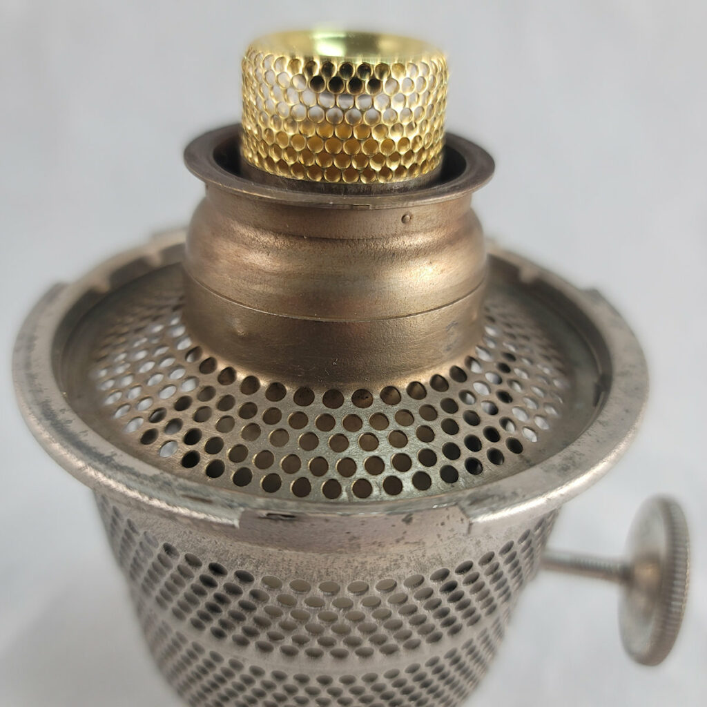 Aladdin Lamp Nickel Finish Model B Burner - Imperial Lighting Co.