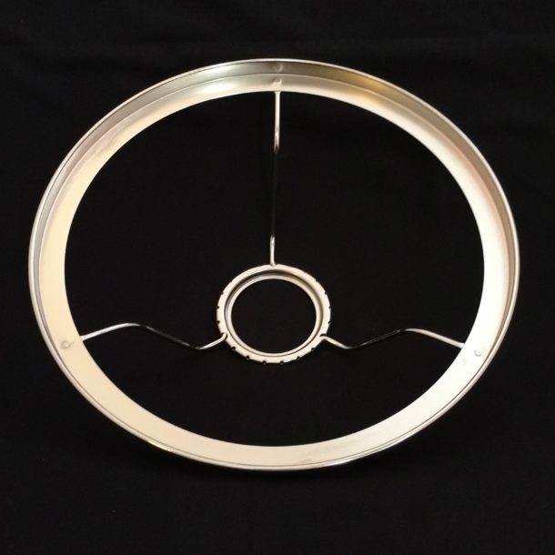 Aladdin Lamp 10 inch Nickel Shade Ring Part # 401RN - Imperial Lighting Co.