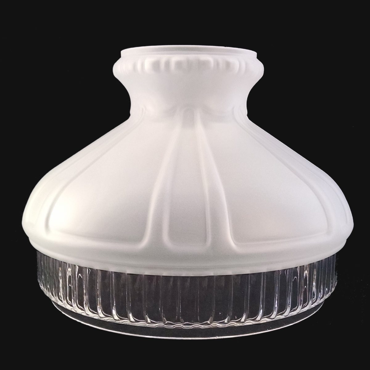 Aladdin Style 601 Satin Dome Clear Skirt Shade - Imperial Lighting Co.
