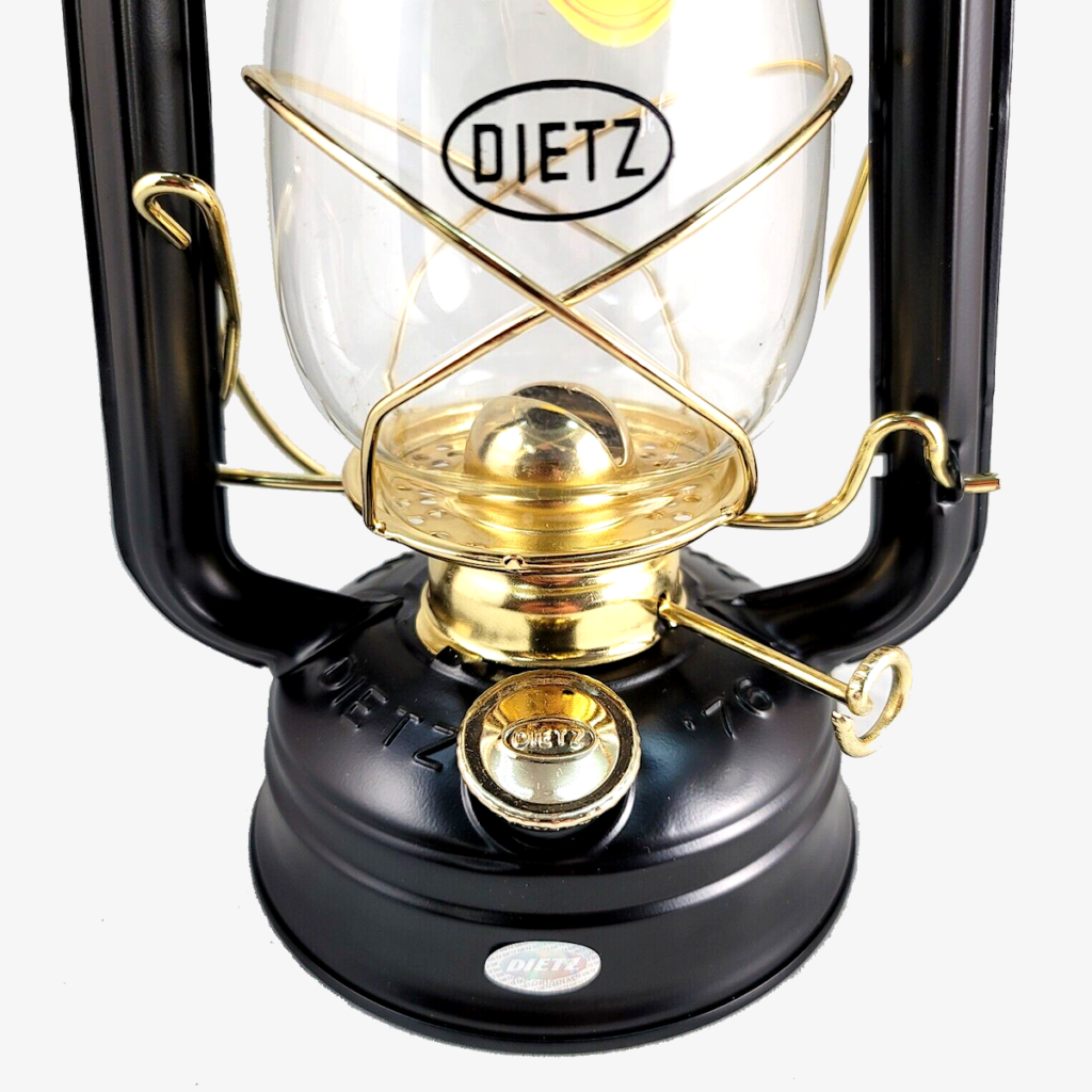 Dietz Hurricane Lantern #76 Original Black with Gold Trim - Imperial ...