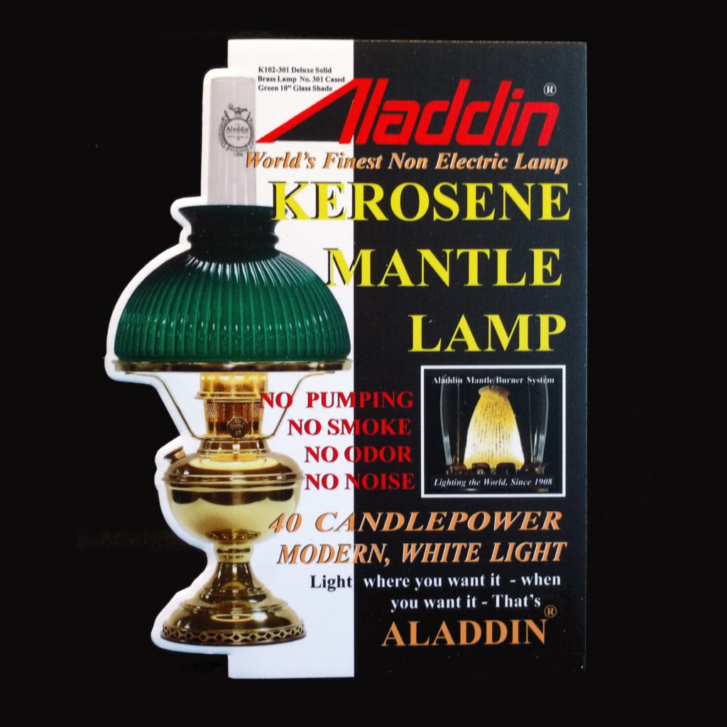Aladdin Lamp Dealer Sign 8-1/2 X 6-1/2 inches - Imperial Lighting Co.