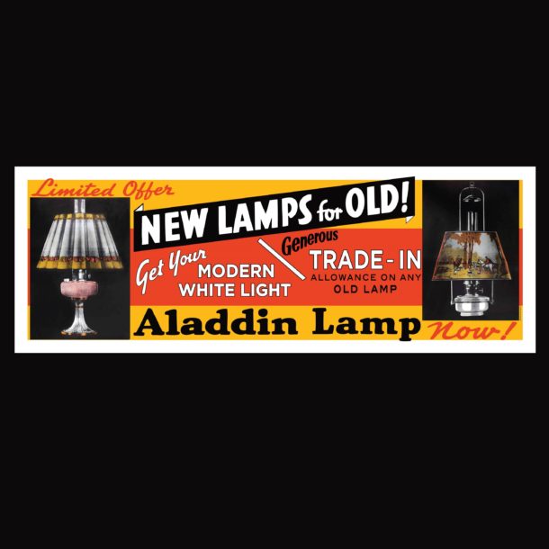 Aladdin Lamp Poster "New Lamps for Old" 36 X 12 inches - Imperial ...