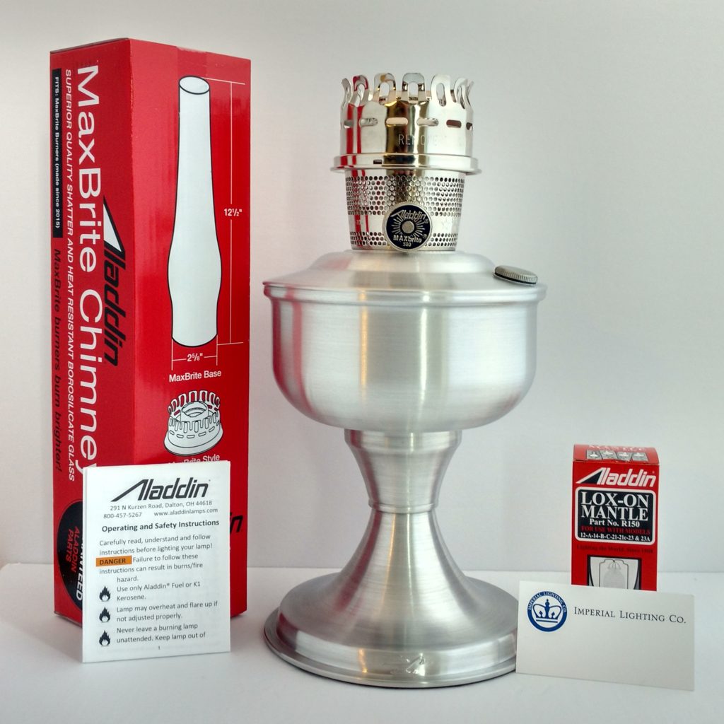 Aladdin Lamp Brushed Aluminum Table Lamp Part # A2310 - Imperial ...