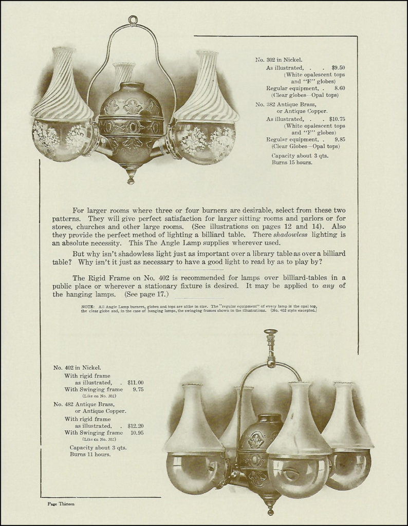 Angle Lamps, The Light That Never Fails. 1910 - 1912 Catalog Reprint ...