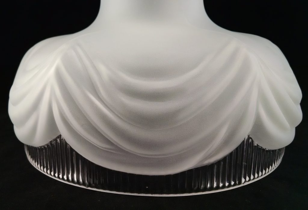 Coleman Drape Clear Apron Satin Dome Shade. - Imperial Lighting Co.