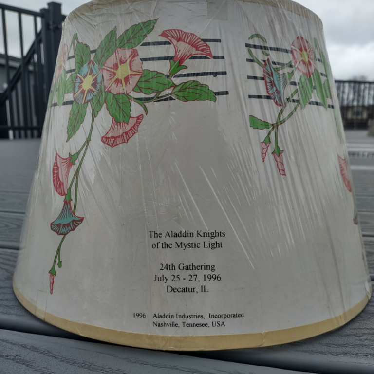 Aladdin Lamp Morning Glory Shade 24th Annual Aladdin Convention Shade ...
