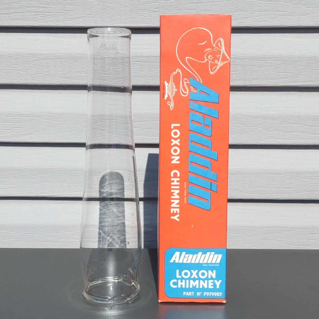 Aladdin Lamp Heat Resisting Glass Lox-on Chimney Made in England ...
