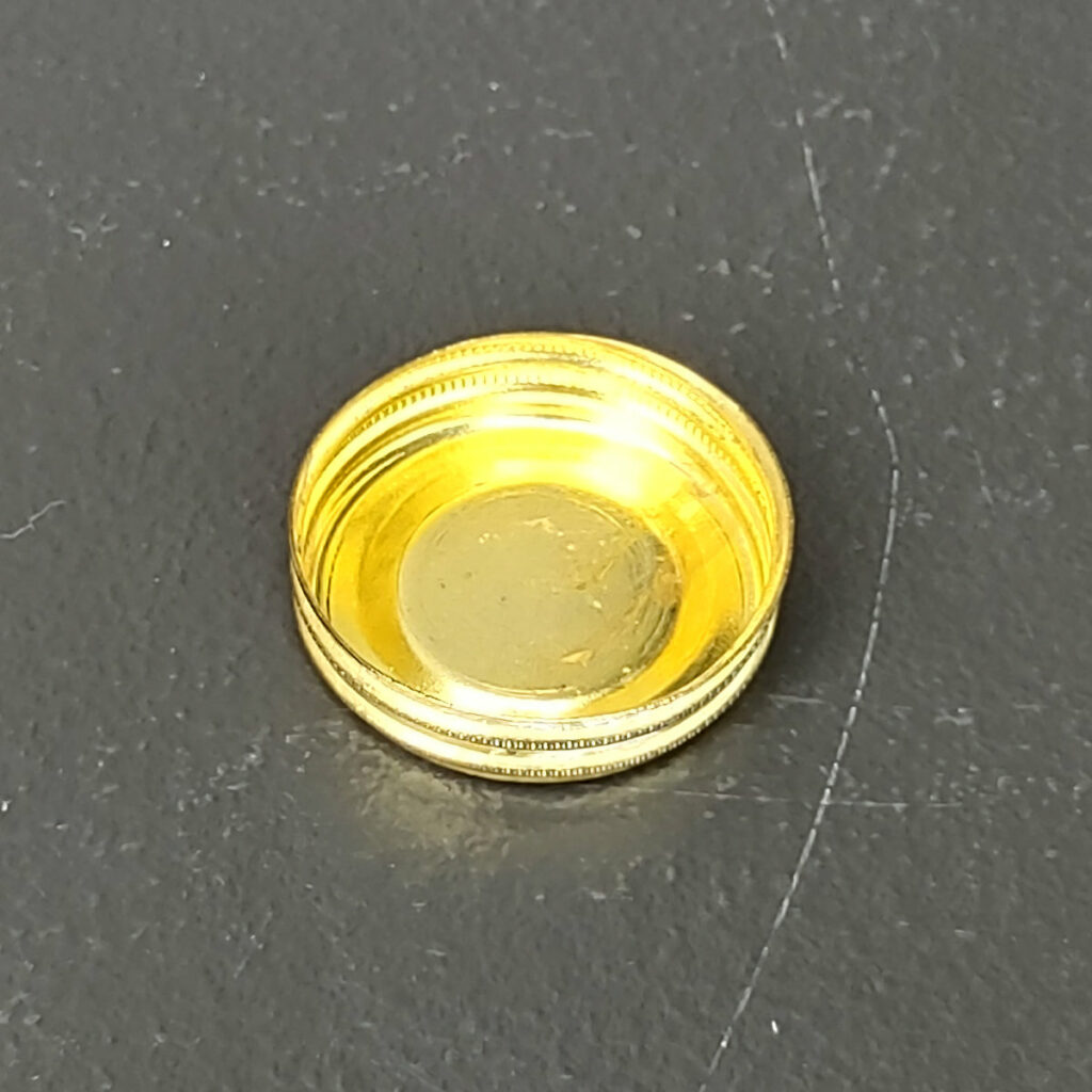 Aladdin Lamp Brass Fuel Cap Fits Most Glass Lamps - Imperial Lighting Co.