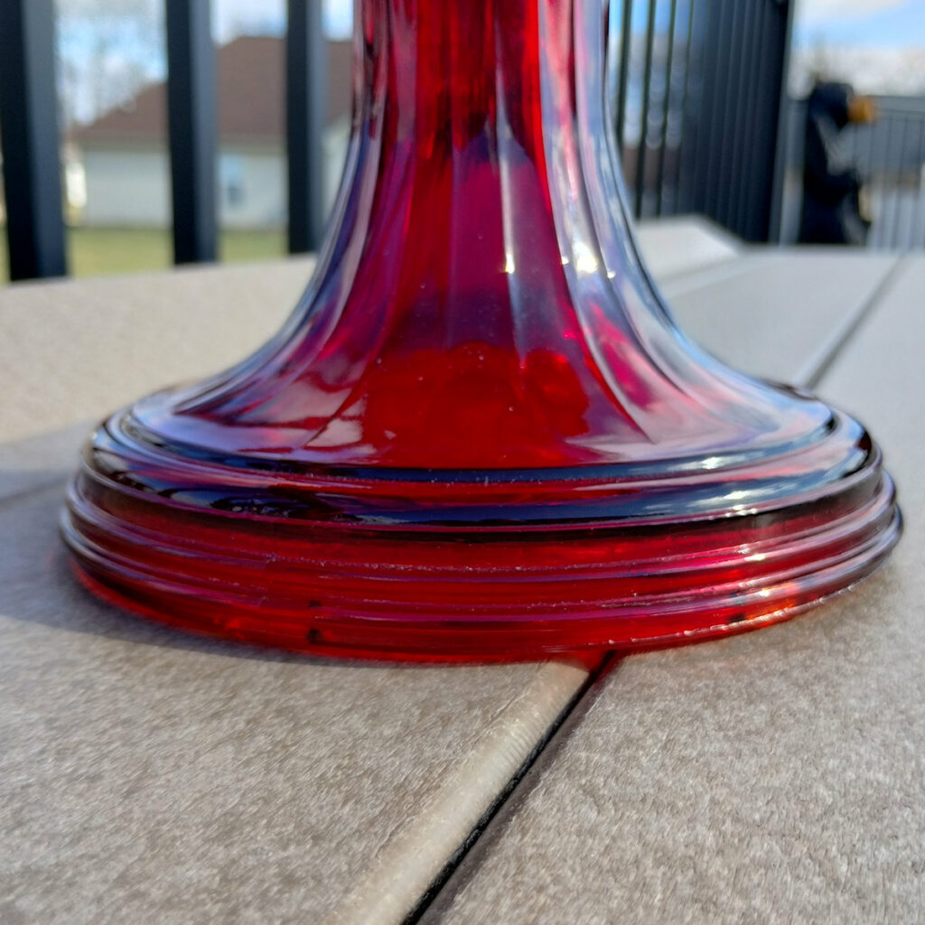 Aladdin Lamp Ruby Red Short Lincoln Drape Circa 1939 - Imperial ...