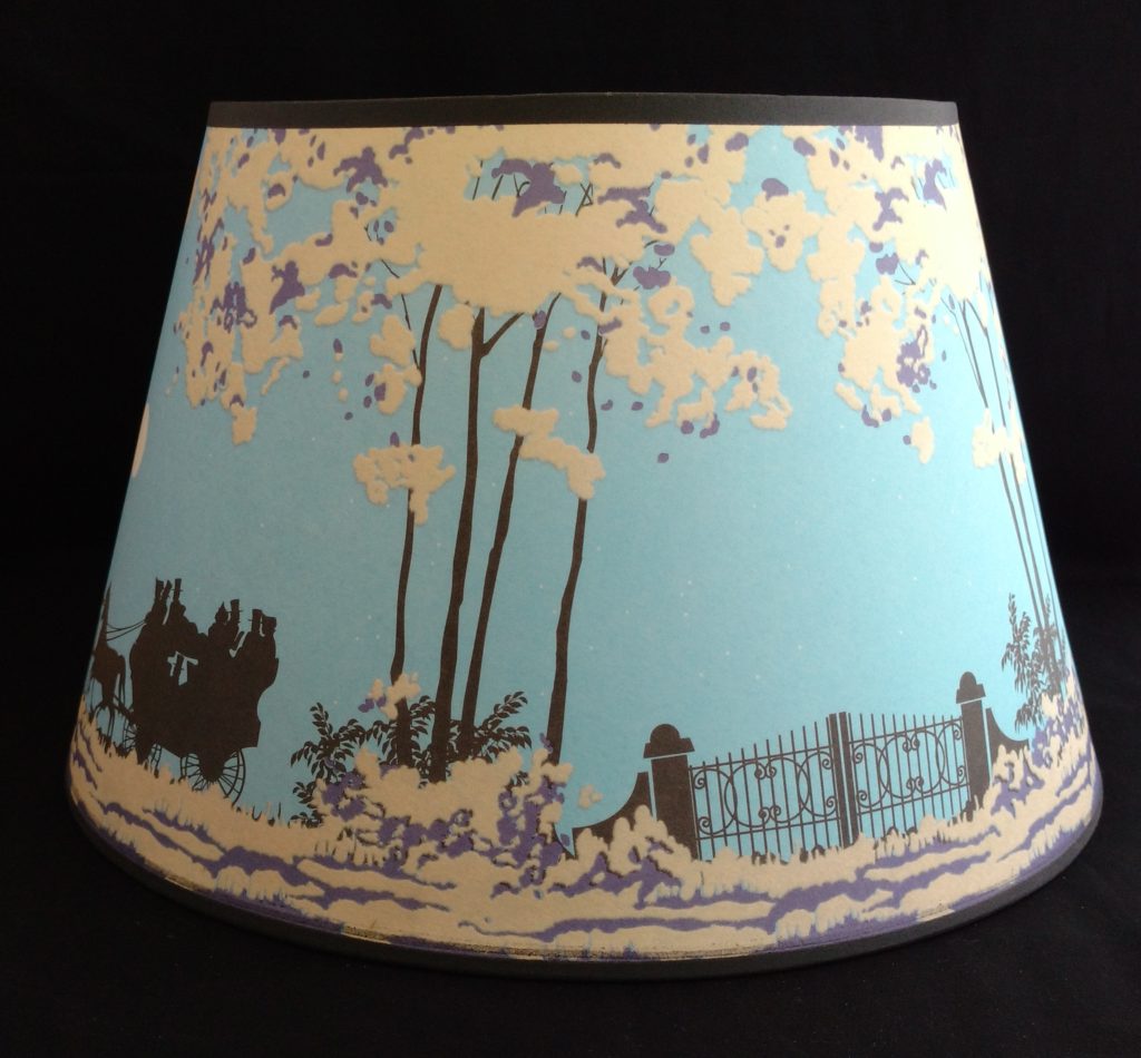 Aladdin Lamp "Coach & Four" 14 inch Paper Shade Part # N144-02 ...