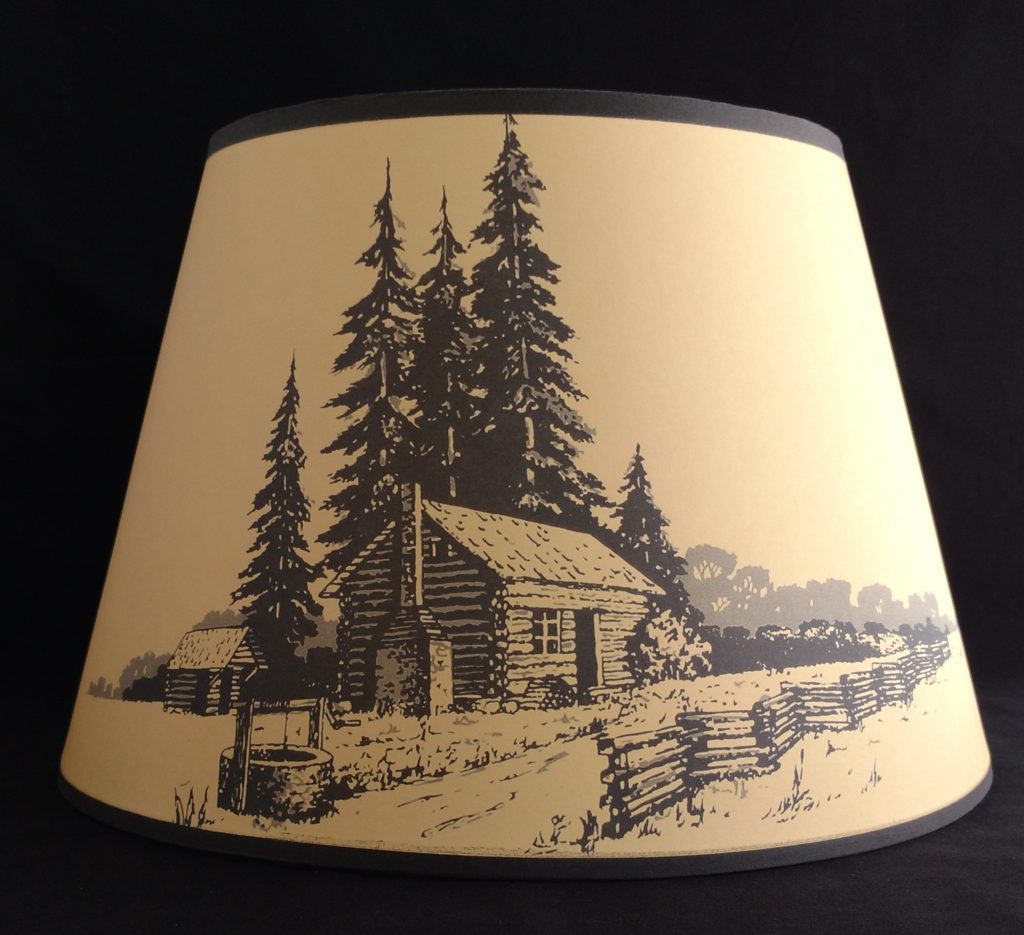 Aladdin Lamp Log Cabin Paper Shade Part # N209 - Imperial Lighting Co.