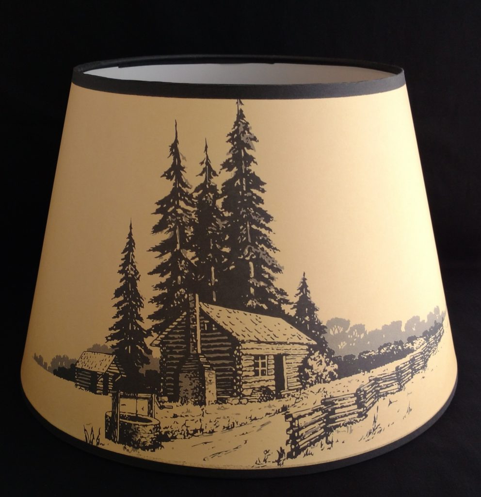 Aladdin Lamp Log Cabin Paper Shade Part # N209 - Imperial Lighting Co.