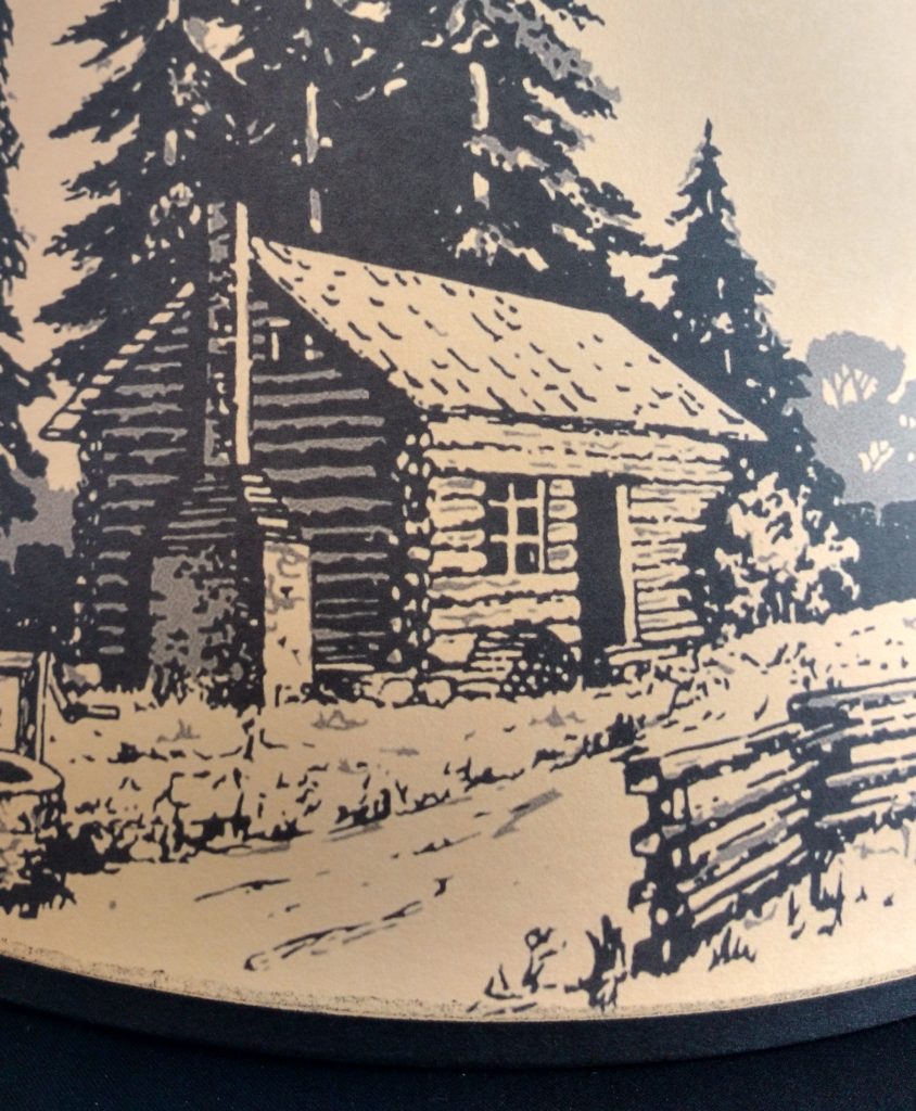 Aladdin Lamp Log Cabin Paper Shade Part # N209 - Imperial Lighting Co.