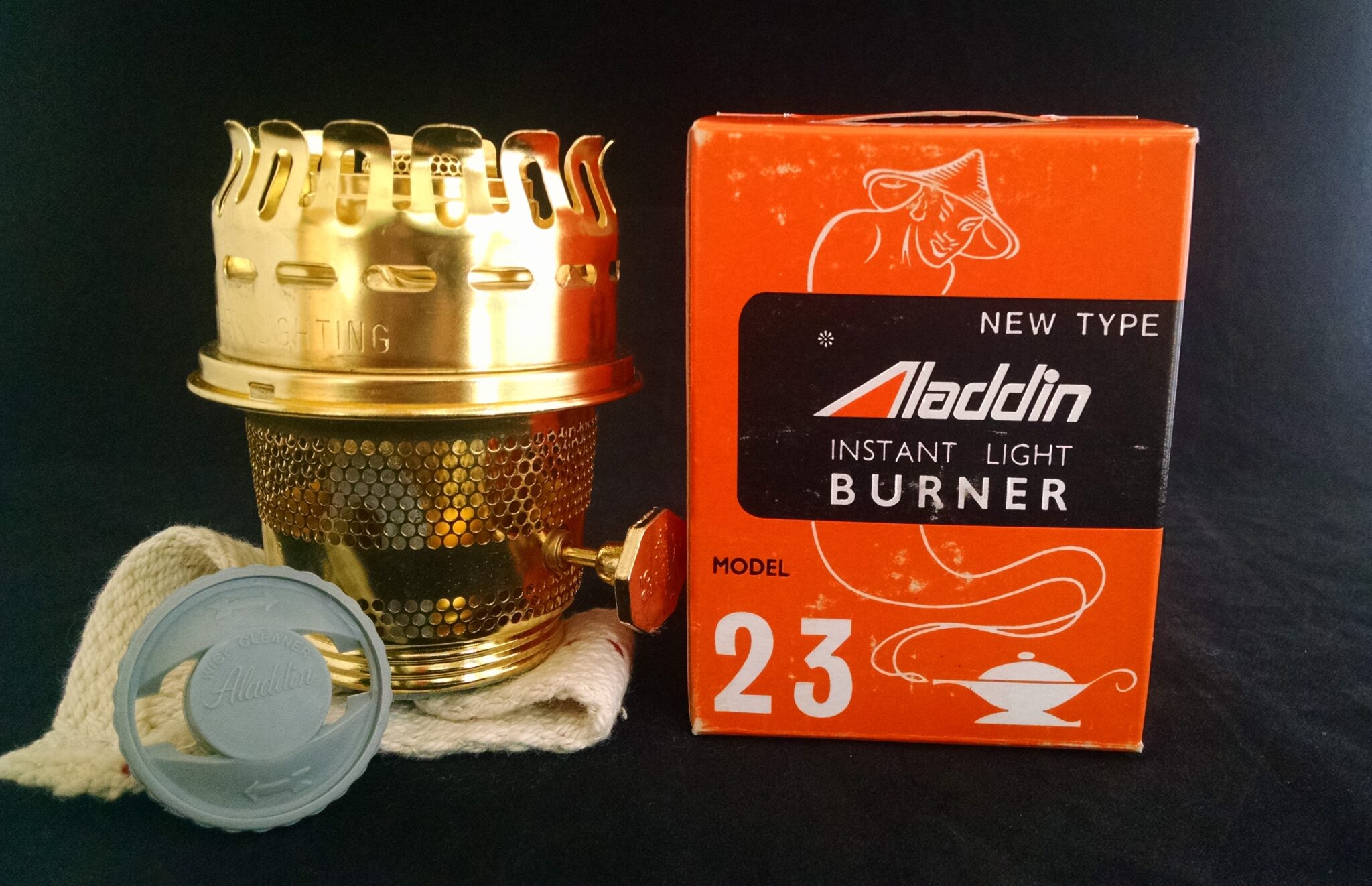 Aladdin Model 23 Heel-less Burner Brass Part #N236AB NEW in the Box #3 ...