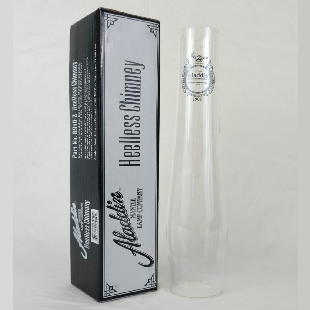 Aladdin Lamp R910 Heel-less Chimney with Crest Logo Used - Imperial ...