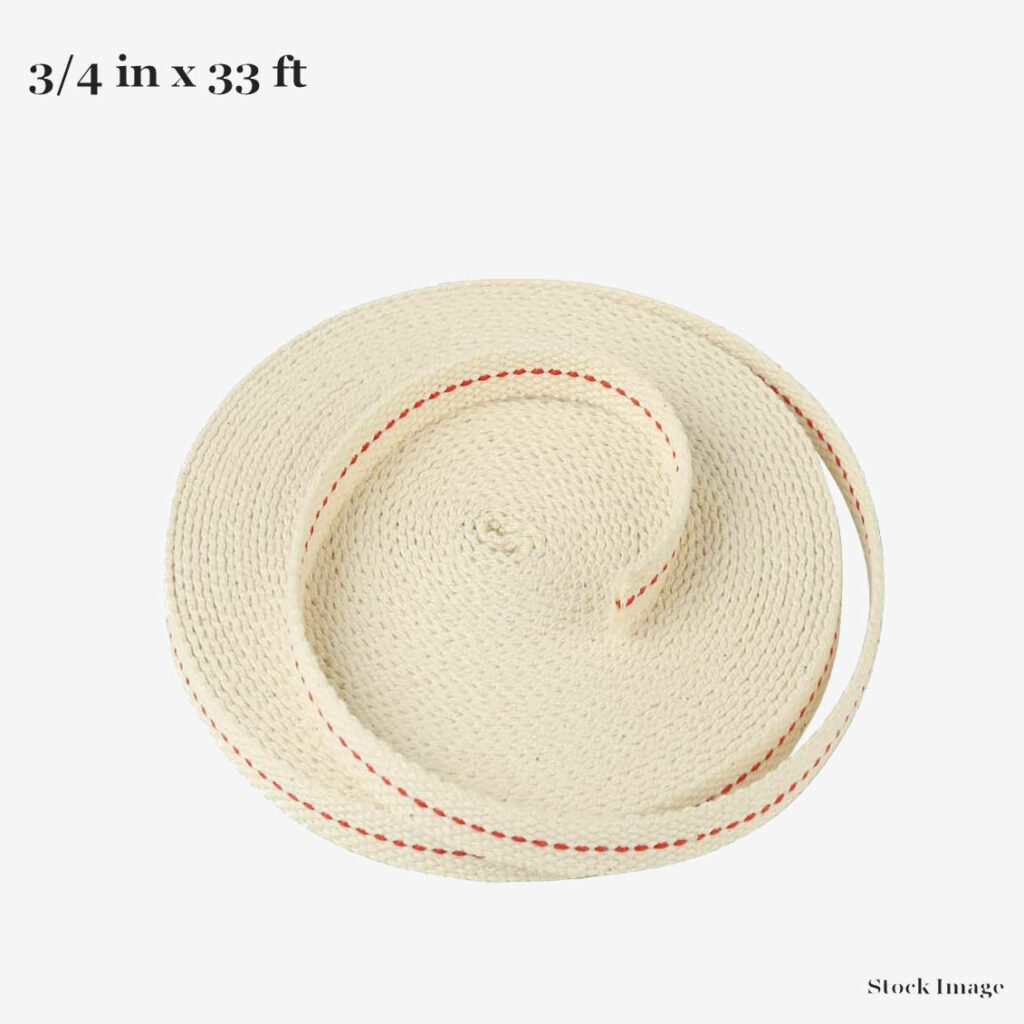 Roll of 3/4 Inch Wide Oil Lamp Wick for Flat Wick Oil Lamp Burners 33 ...